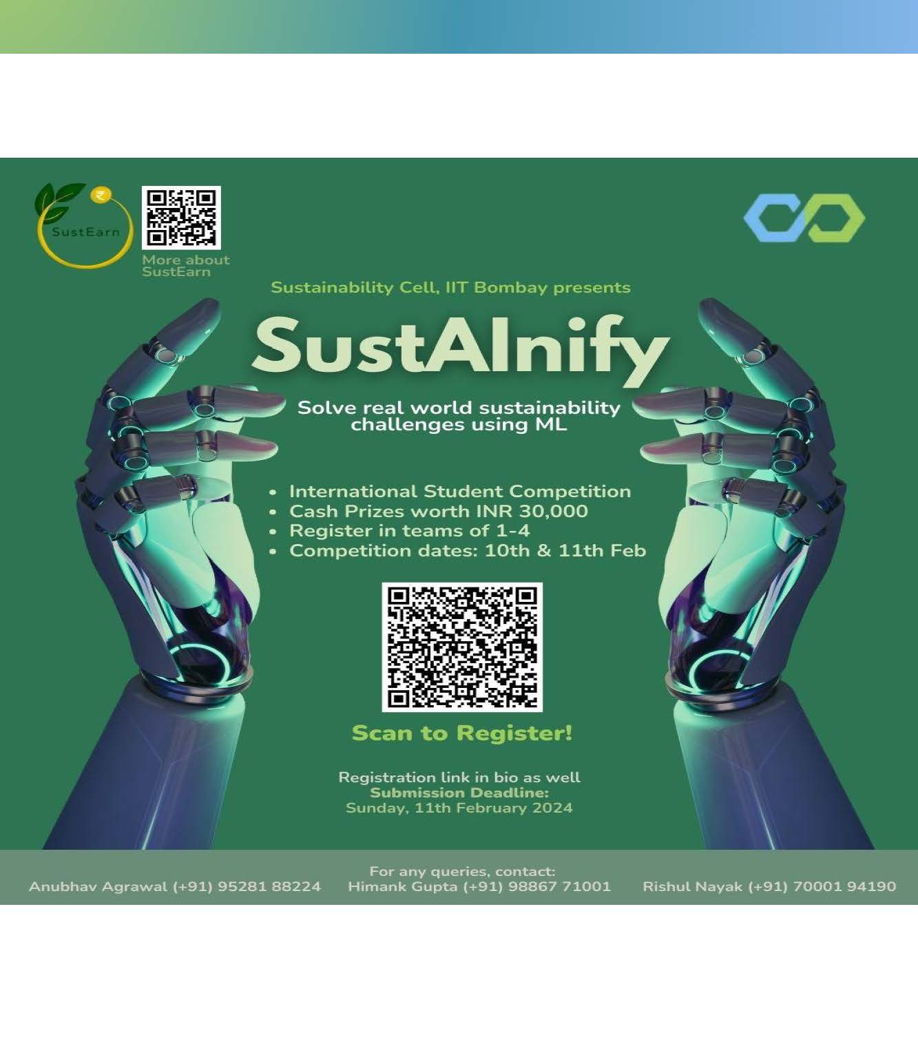 【開催間近／Short Notice】Invitation to Participate in the SustAInify Global Sustainability Hackathon ...